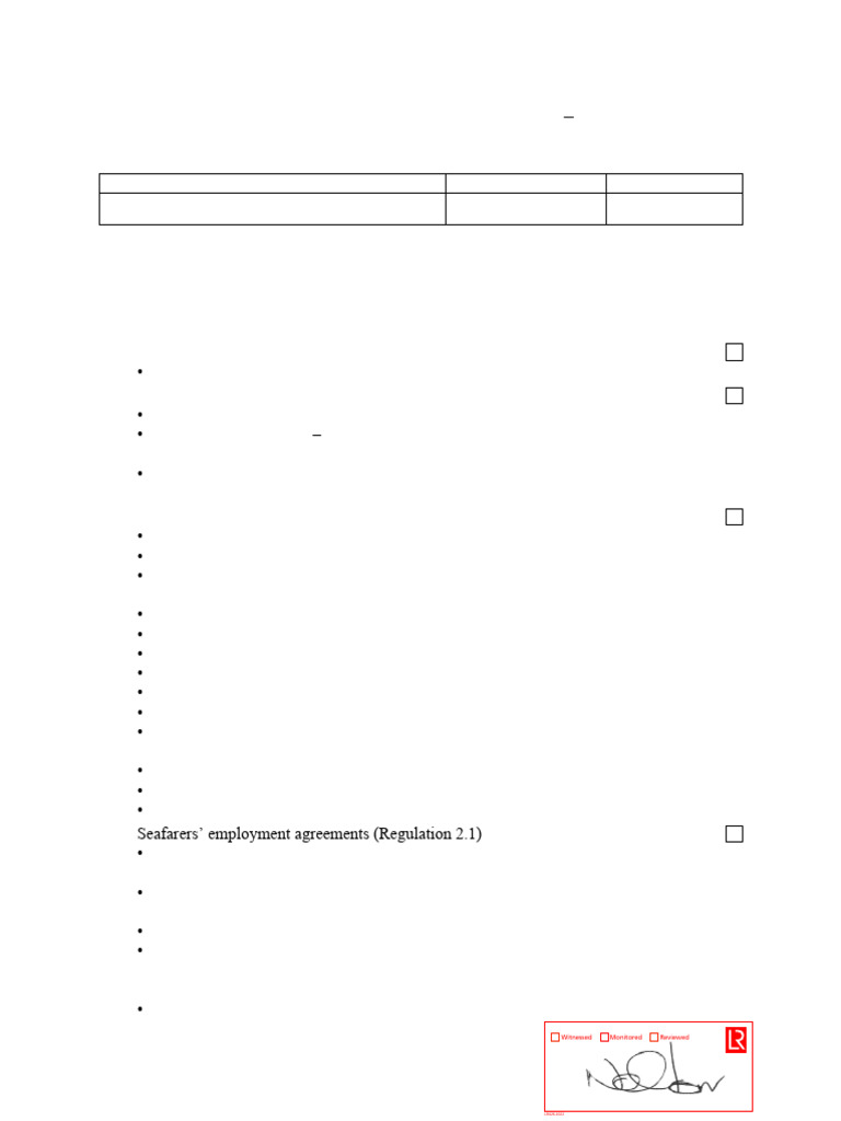 Maritime Labour Compliance Declaration II | PDF | Sailor | Safety