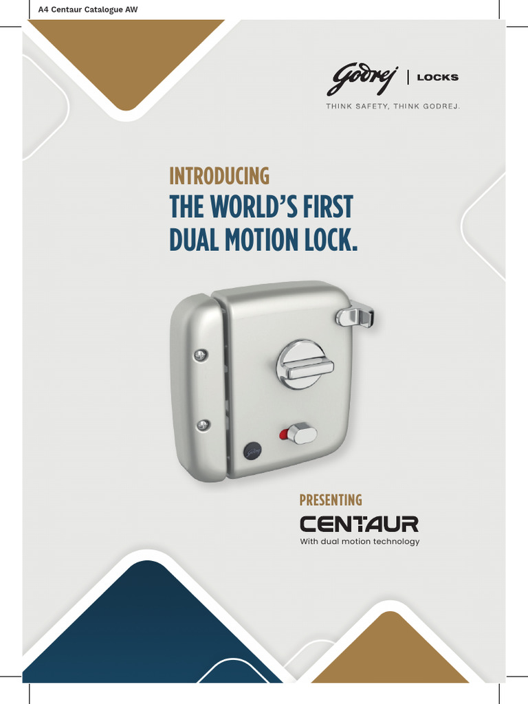 Godrej Centaur Lock: Dual Motion Safety | PDF
