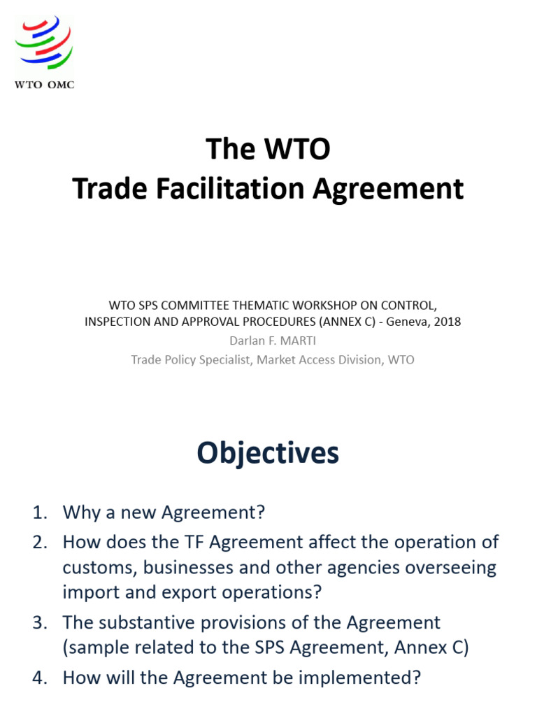Session 1 2 Intro To Tfa Wto | PDF | World Trade Organization ...