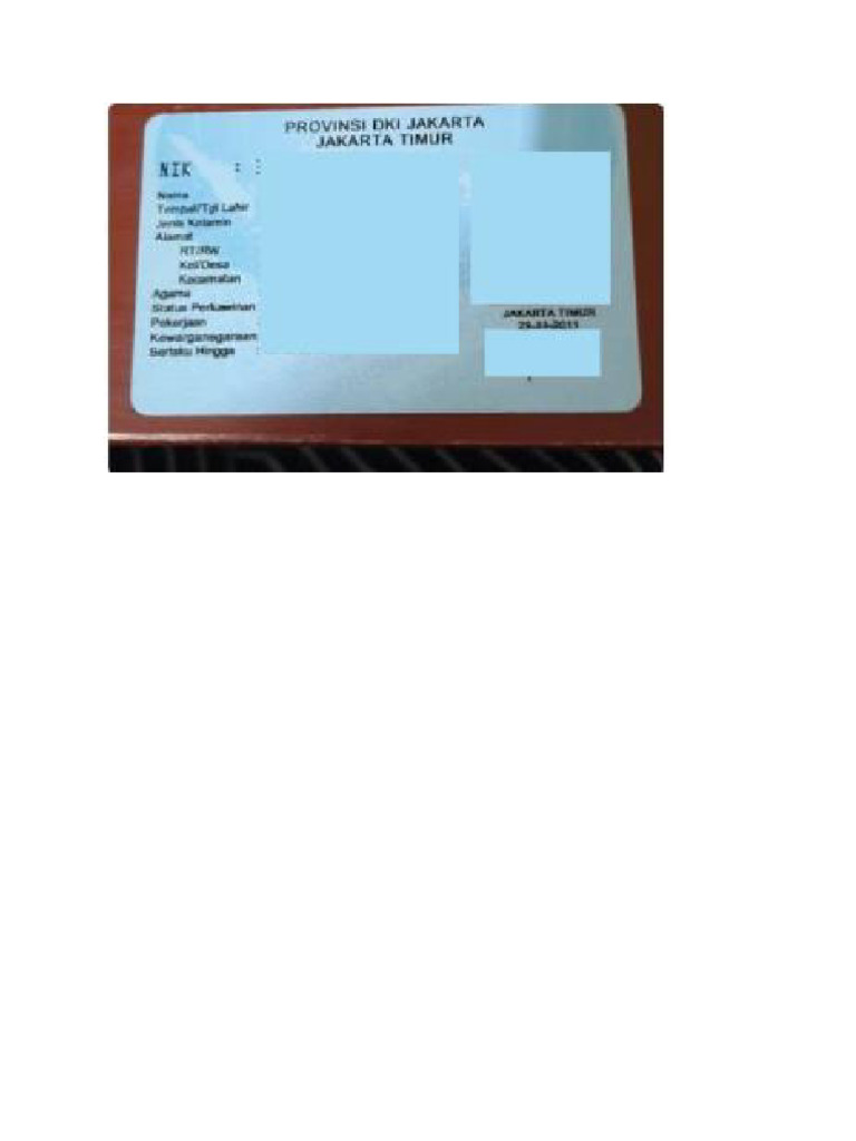 Template Upload Copy KTP | PDF