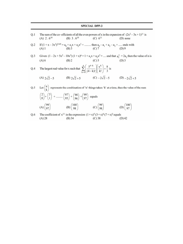 Binomial 3+4 DPP | PDF