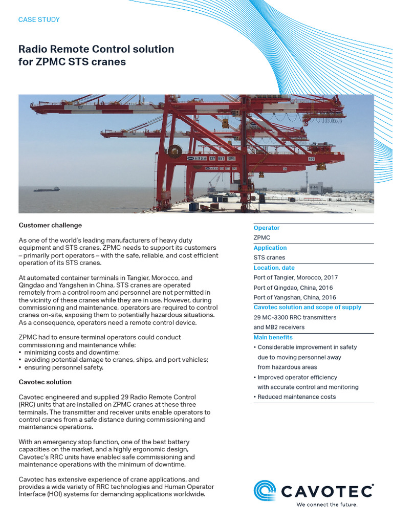 RRC Solutions for ZPMC STS Cranes | PDF | Crane (Machine) | Radio