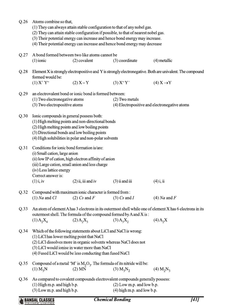 Dpp3 Chemical Bonding | PDF