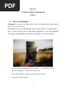 Photography Documents & PDFs | Scribd