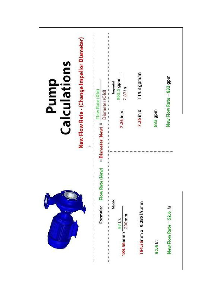 Pump Calculation | PDF