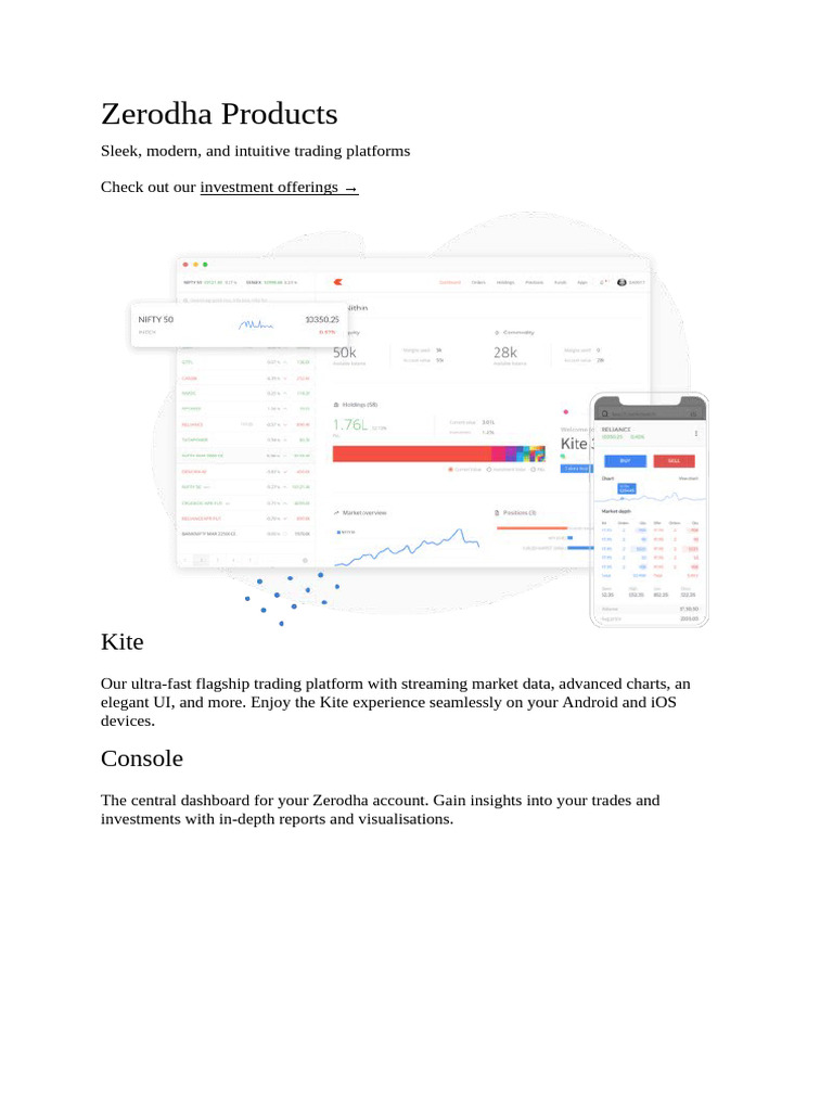 Zerodha | PDF | Margin (Finance) | Order (Exchange)