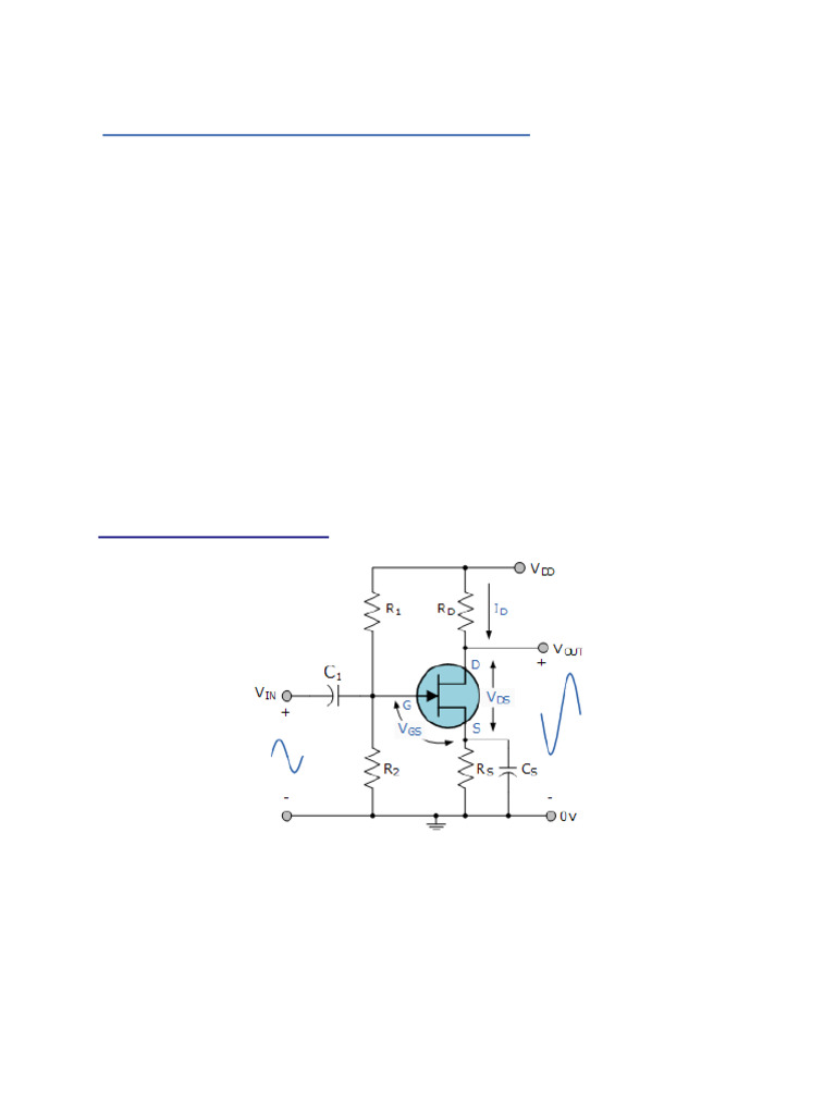 The Common Source JFET Amplifier | PDF | Field Effect Transistor | Amplifier