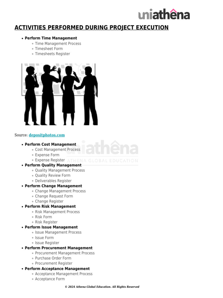 Project Execution Management Activities | PDF