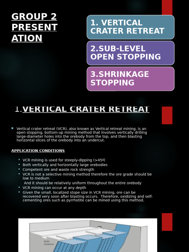Group 2 Presentation (Mining Methods) | PDF | Mining