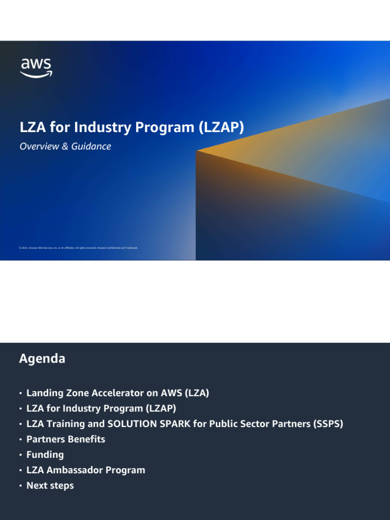 Landing Zone Accelerator Program 4.3.23 1 | PDF | Amazon Web Services | Cloud Computing