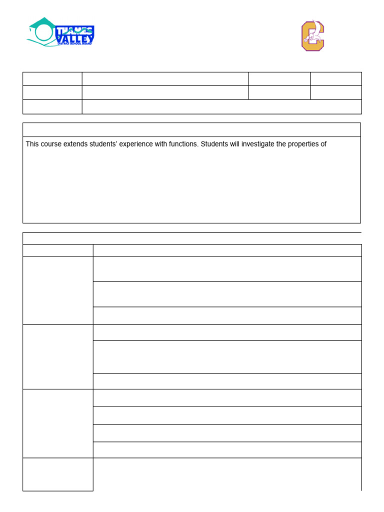 MHF 4U1 Grade 12 Advanced Functions | PDF | Function (Mathematics ...