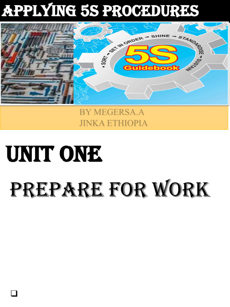 Apply 5s Procedure Chapter 1 | PDF | Occupational Safety And Health ...