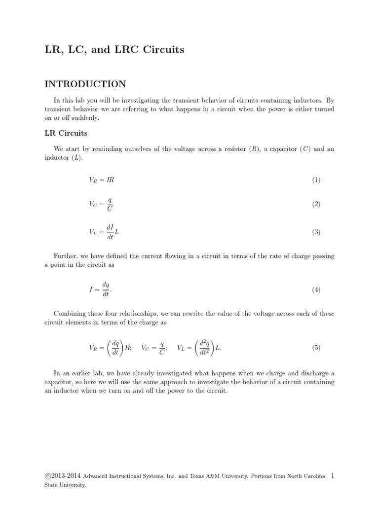 Manual | PDF | Electrical Network | Inductance