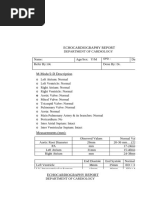 2D Echo Report Format | PDF | Heart Valve | Ventricle (Heart)