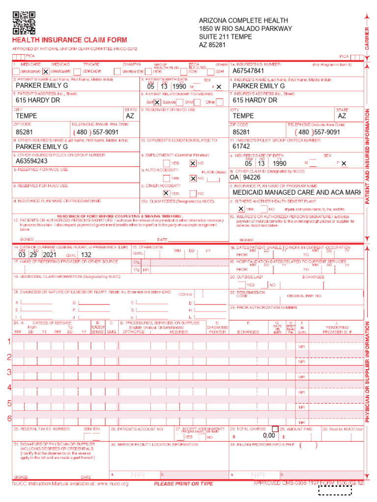 BP - HCFA - 1 - Tdelteil - Response - 62949e (6) (1) 1 | PDF | Medicare ...