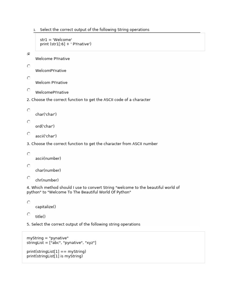 MCQ Test Chapter 1 and 2 | PDF | Chess Openings | Computer Programming