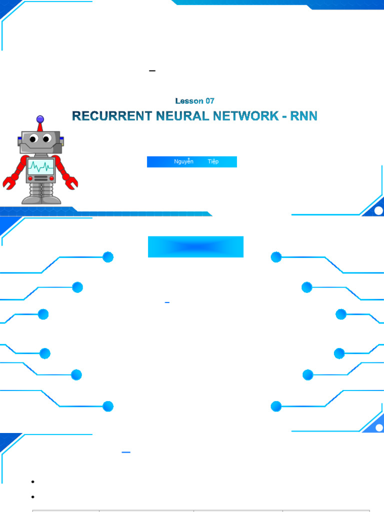 CS414-Lesson 07. Recurrent Neural Network | PDF | Statistical ...