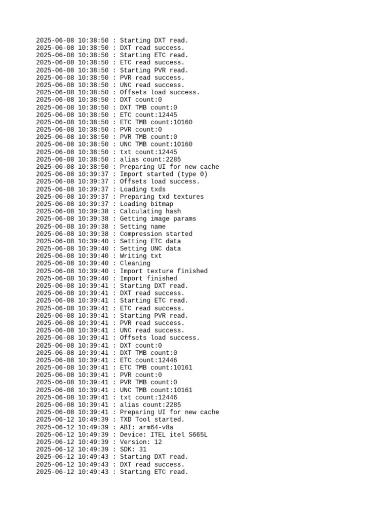 Log | PDF | Texture Mapping | Data Compression