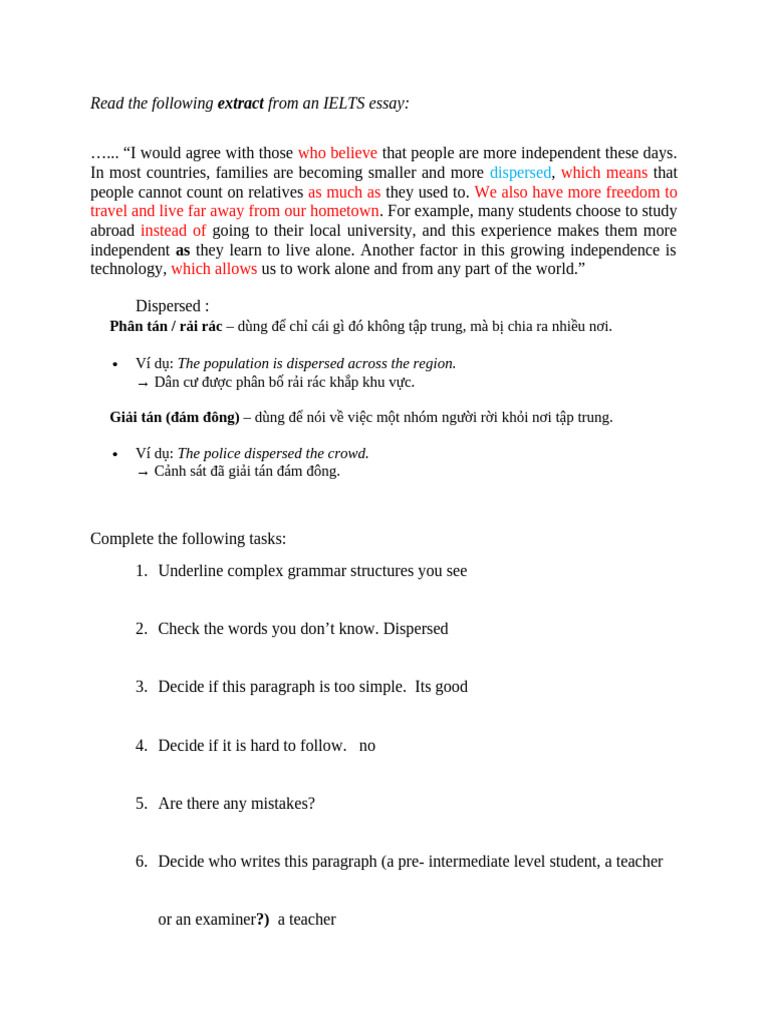 Read the Following Extract From an IELTS Essay | PDF