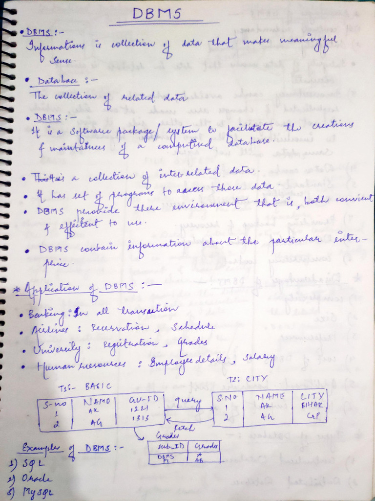 DBMS Notes | PDF