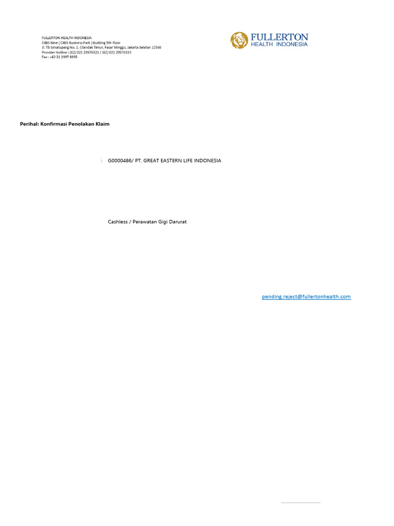 Reject Form (1) | PDF