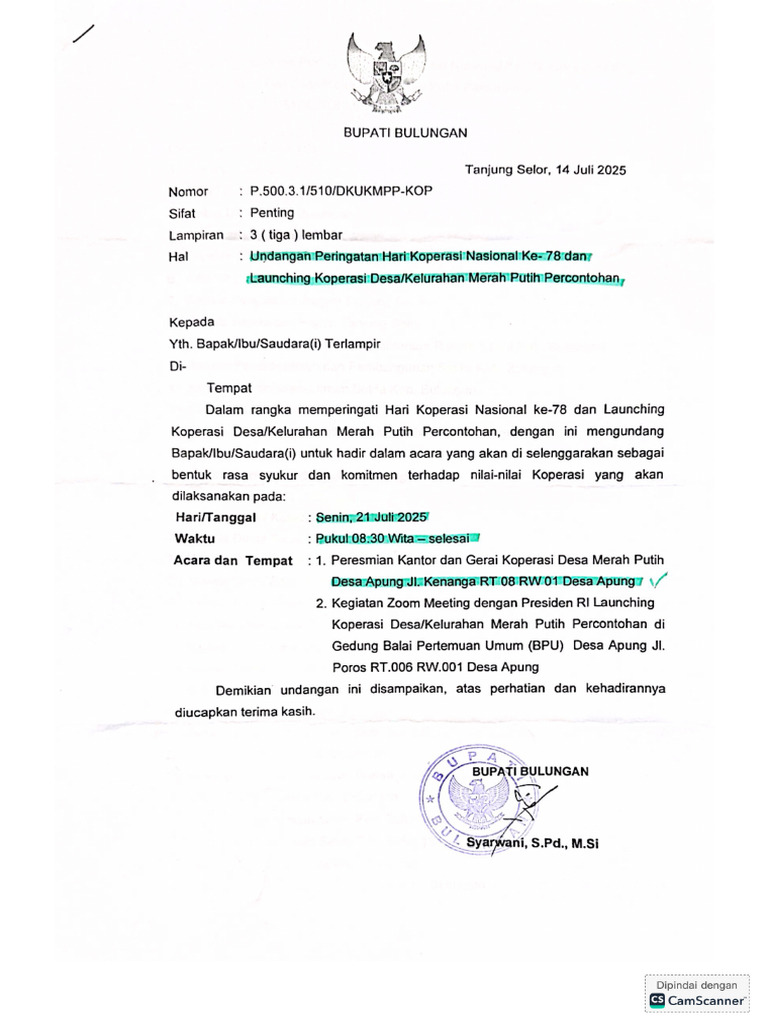 Undangan Launching KMP | PDF
