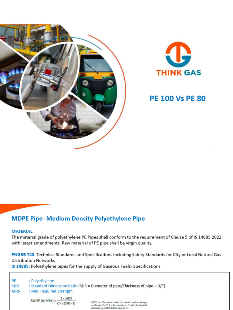 PE 100 vs PE 80 Specifications | PDF