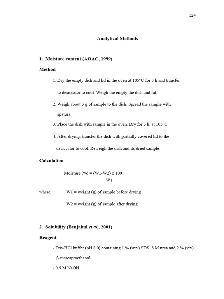 Moisture Content | PDF
