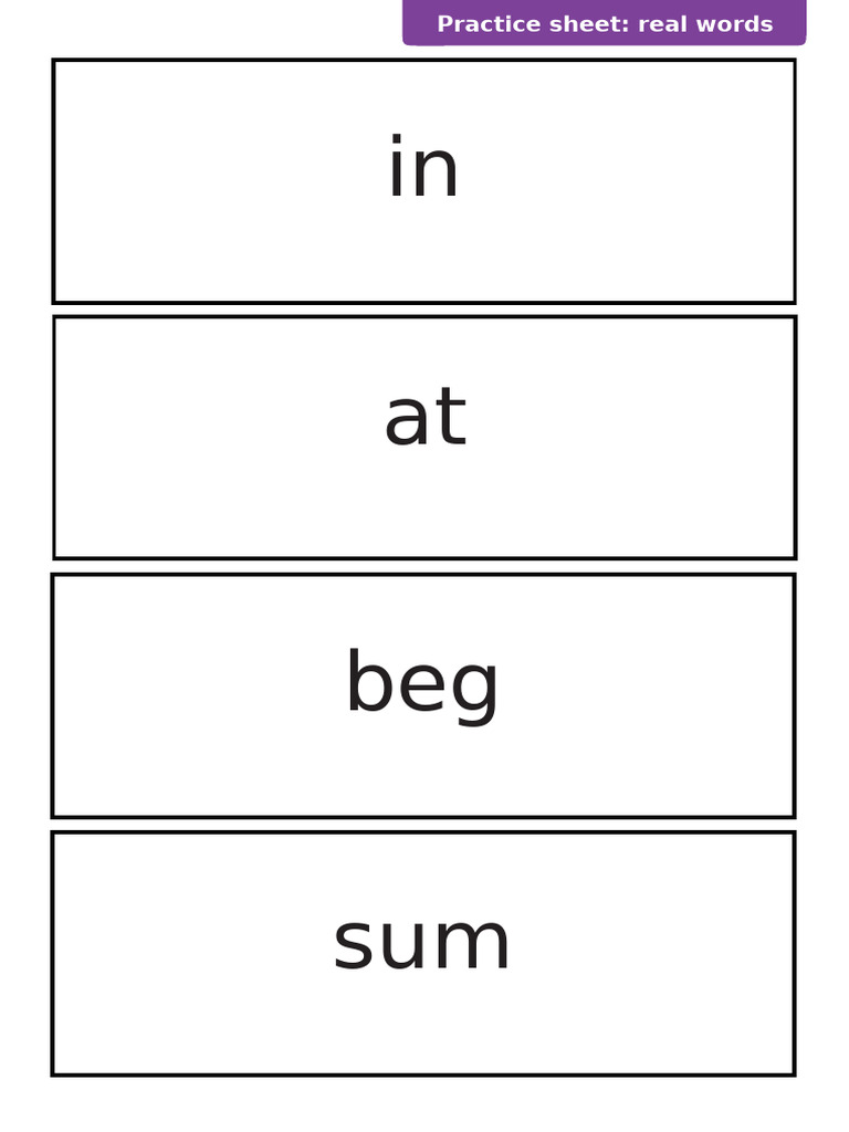 2023 Phonics Practice Materials Word Version With Colour Images | PDF