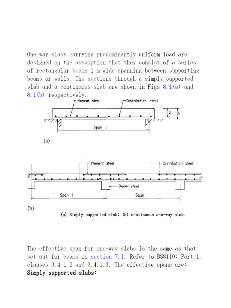 One Way Slab | PDF | Beam (Structure) | Applied And Interdisciplinary ...