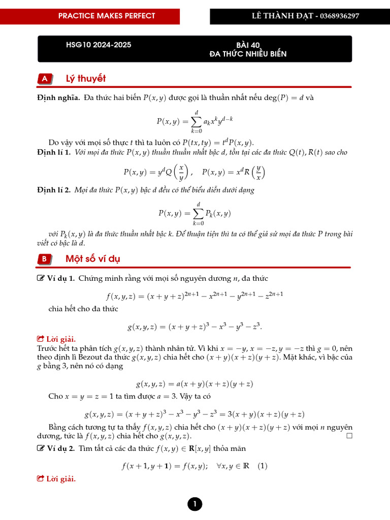 HSG10 B40 Dathucnhieubien | PDF