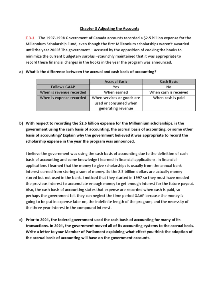 Chapter 3 Adjusting The Accounts3 | PDF | Basis Of Accounting ...