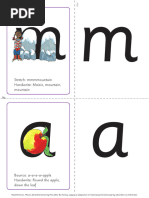 RWI Set 1 Sounds Lesson Plan | PDF | Writing | Orthography