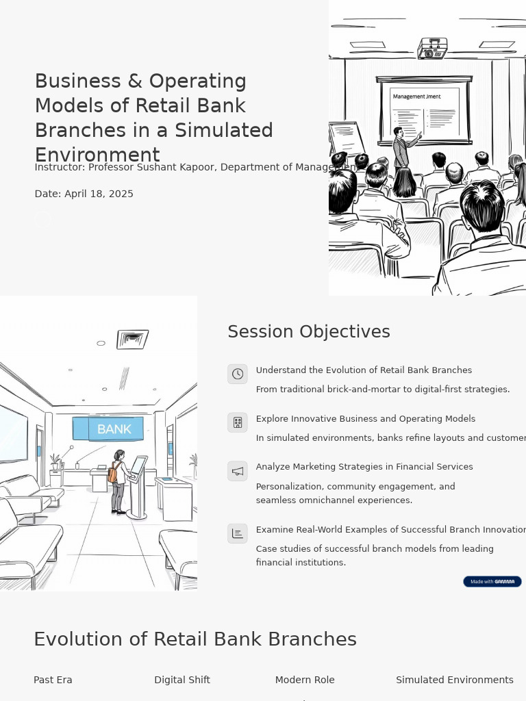 Business and Operating Models of Retail Bank Branches in A Simulated ...