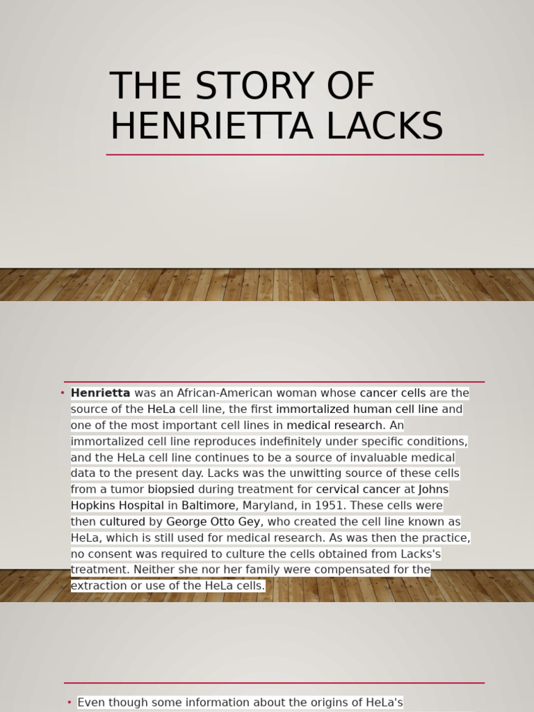 The Story of Henrietta Lacks | PDF