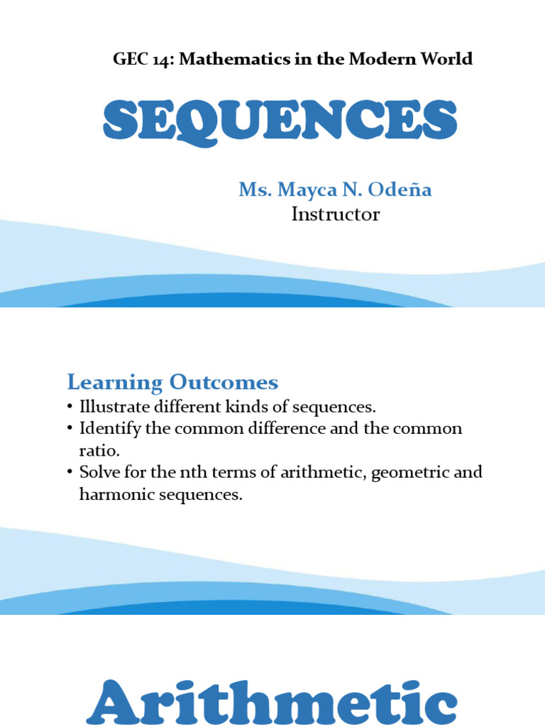Understanding Sequences in Mathematics | PDF | Arithmetic | Chess