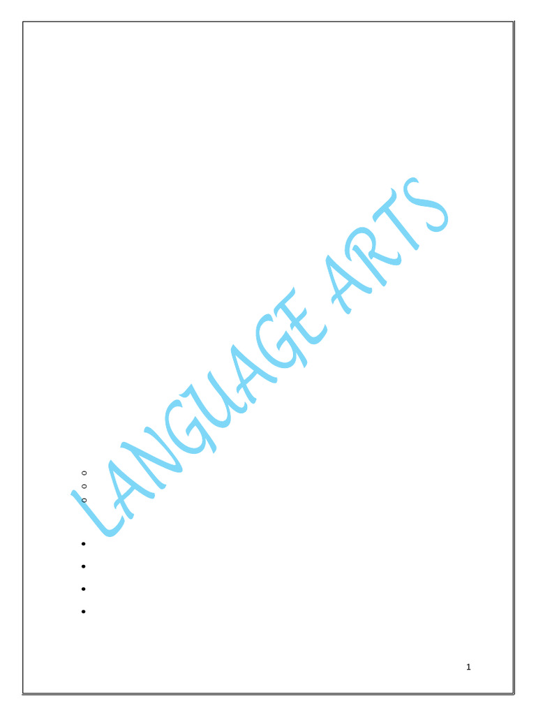 Teaching of Comp Oral, Lang STRC, Compo | PDF | Verb | Reading ...