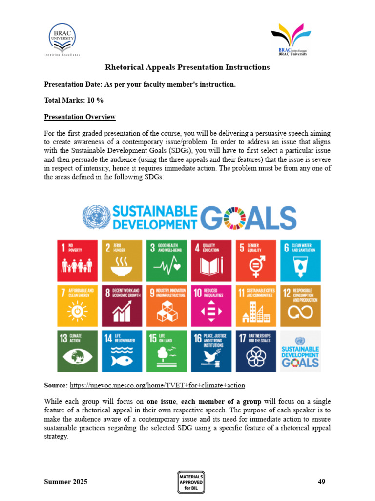 Rhetorical Appeals Presentation Guidelines | PDF | Persuasion ...