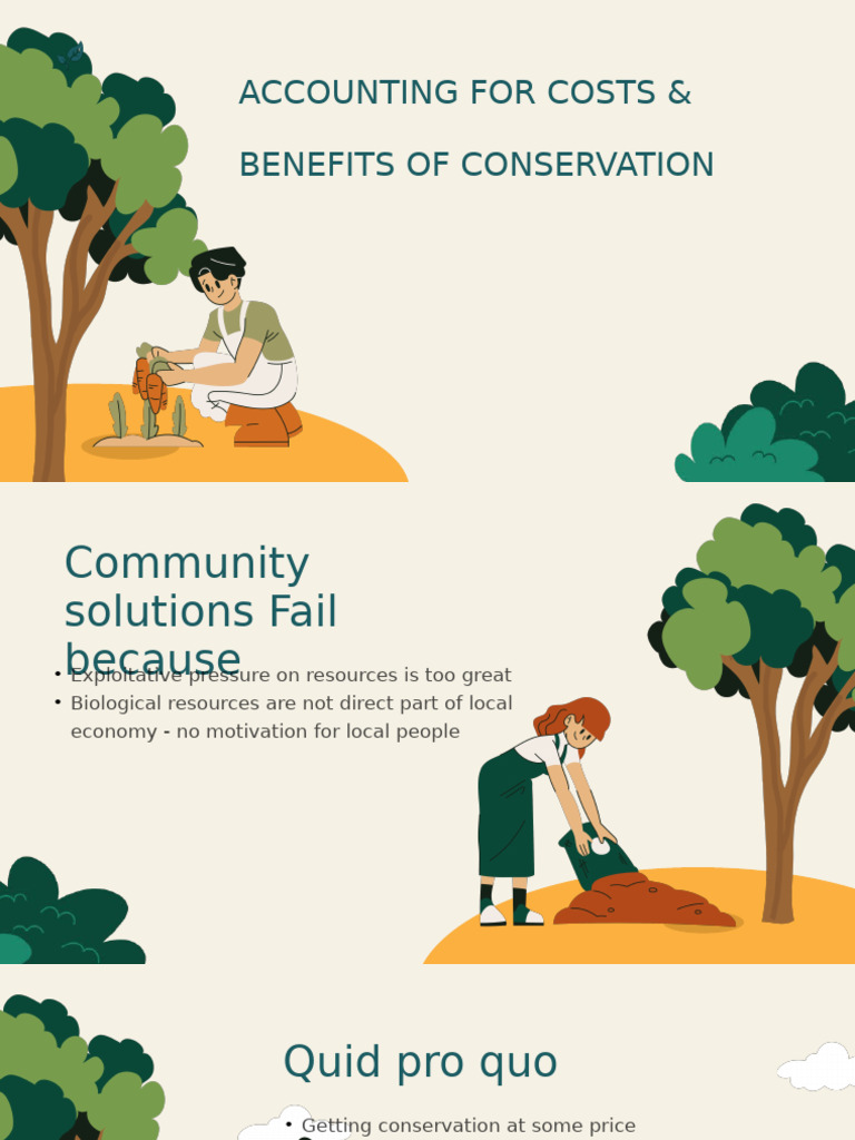 Accounting For Costs & Benefits of | PDF | Conservation Biology | Ecology