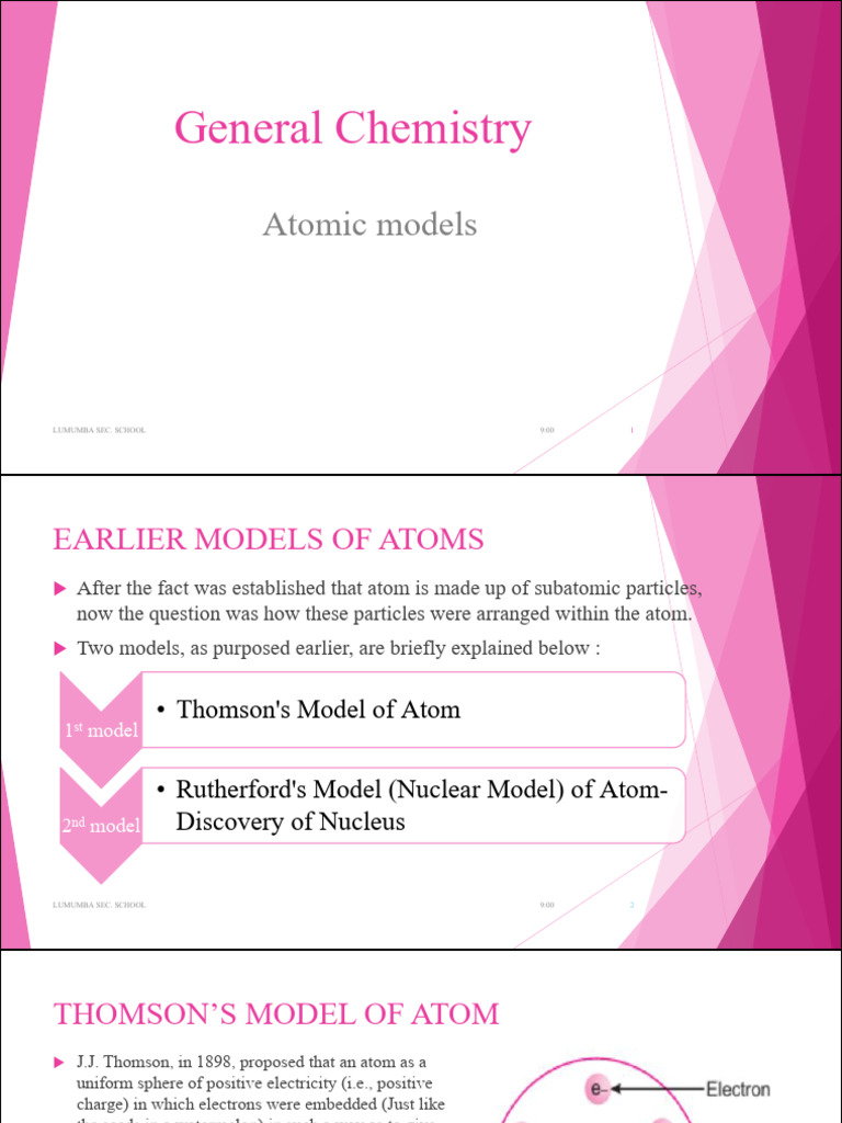 1.2 Atomic Model - 090232 | PDF | Atomic Nucleus | Atoms