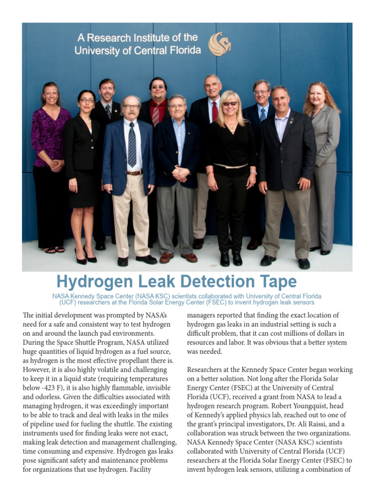 Hydrogen Tape Success Story | PDF | Hydrogen | Kennedy Space Center