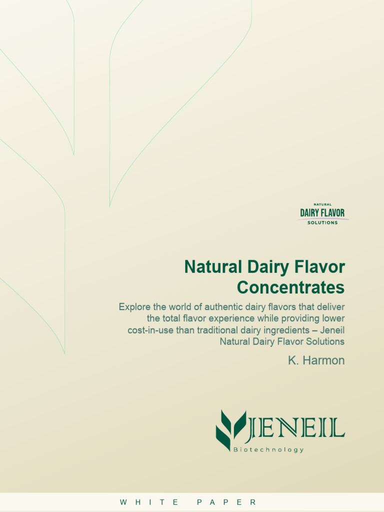 Authentic Dairy Flavor Solutions | PDF | Taste | Fat
