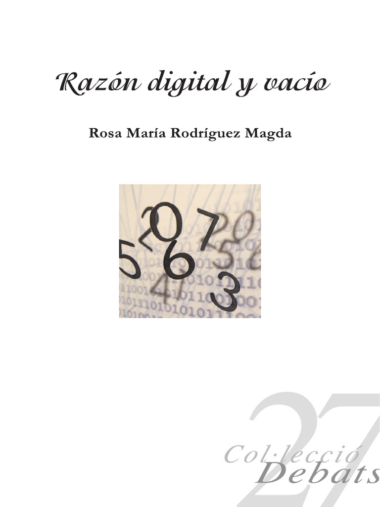 Rodriguez Magda Rosa M Razon Digital y V | PDF | Immanuel Kant | Realidad