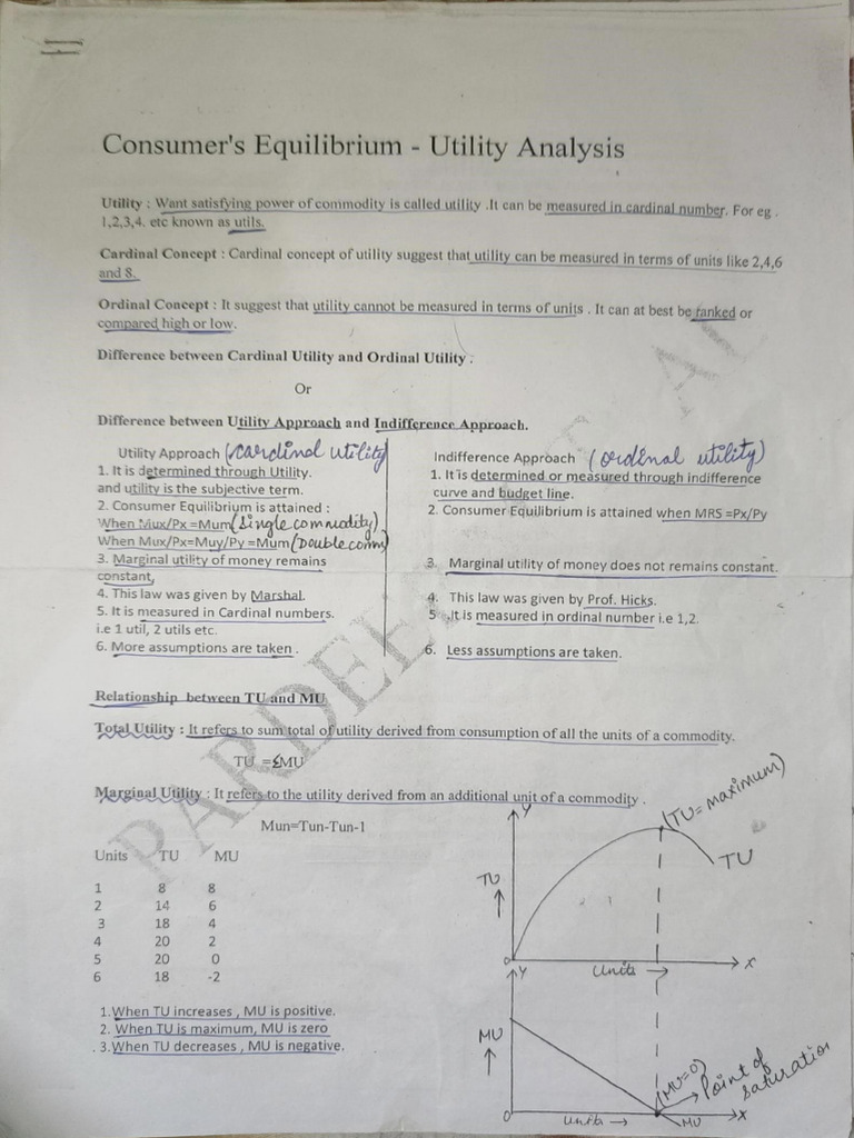Consumer - S Equilibrium-Utility Analysis XI | PDF | Utility | Consumer Behaviour