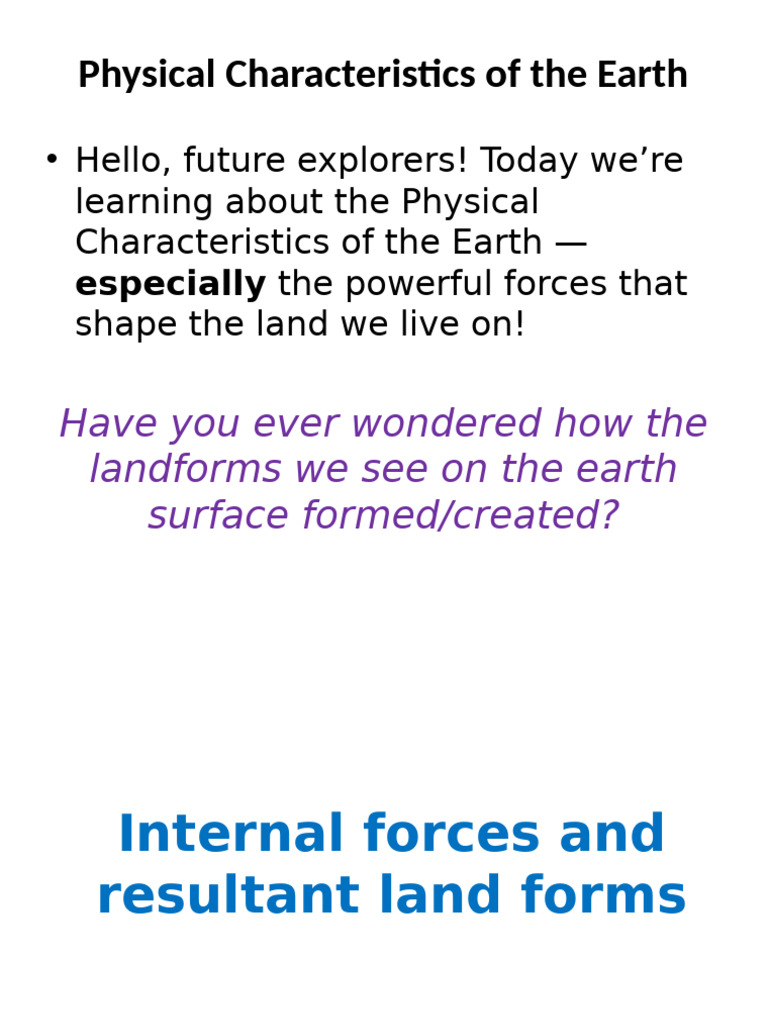 Physical Characteristics of Earth | PDF | Volcano | Earthquakes