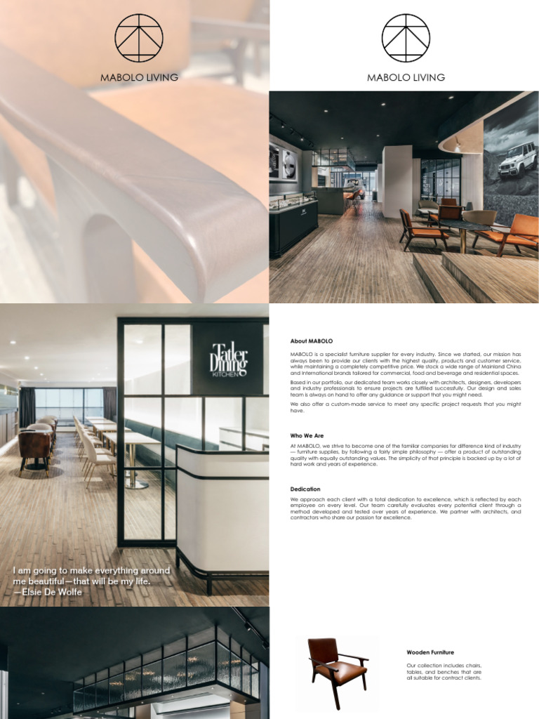 Quality Furniture Solutions by MABOLO | PDF | Furniture