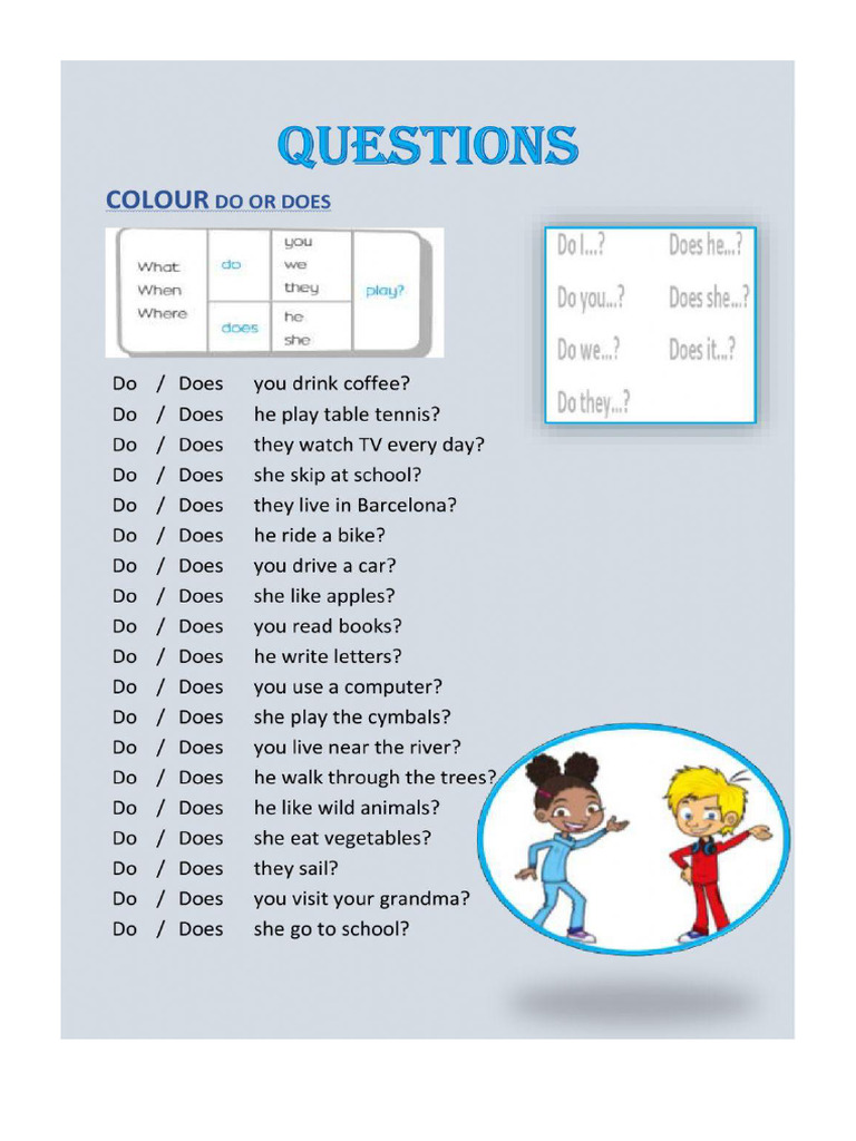 Do Does 5 | PDF