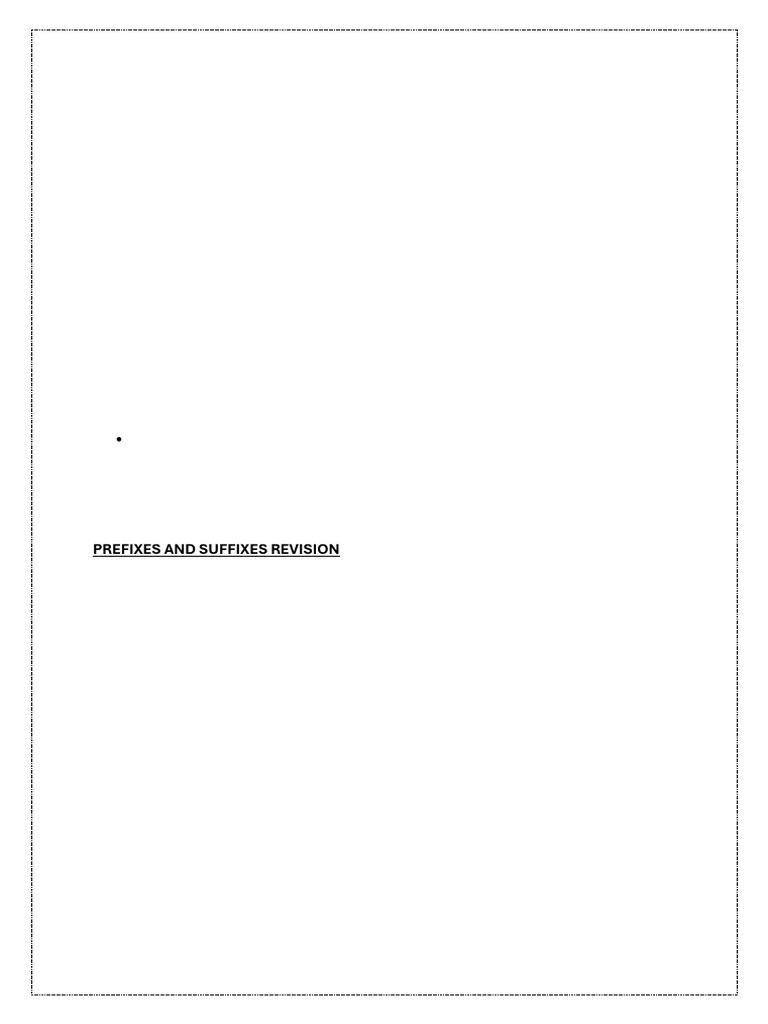 Homophone and Prefix Revision | PDF