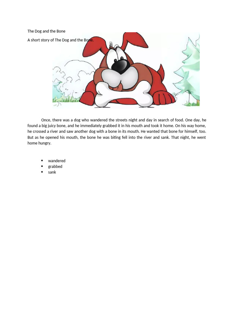 The Dog and the Bone: A Short Tale | PDF