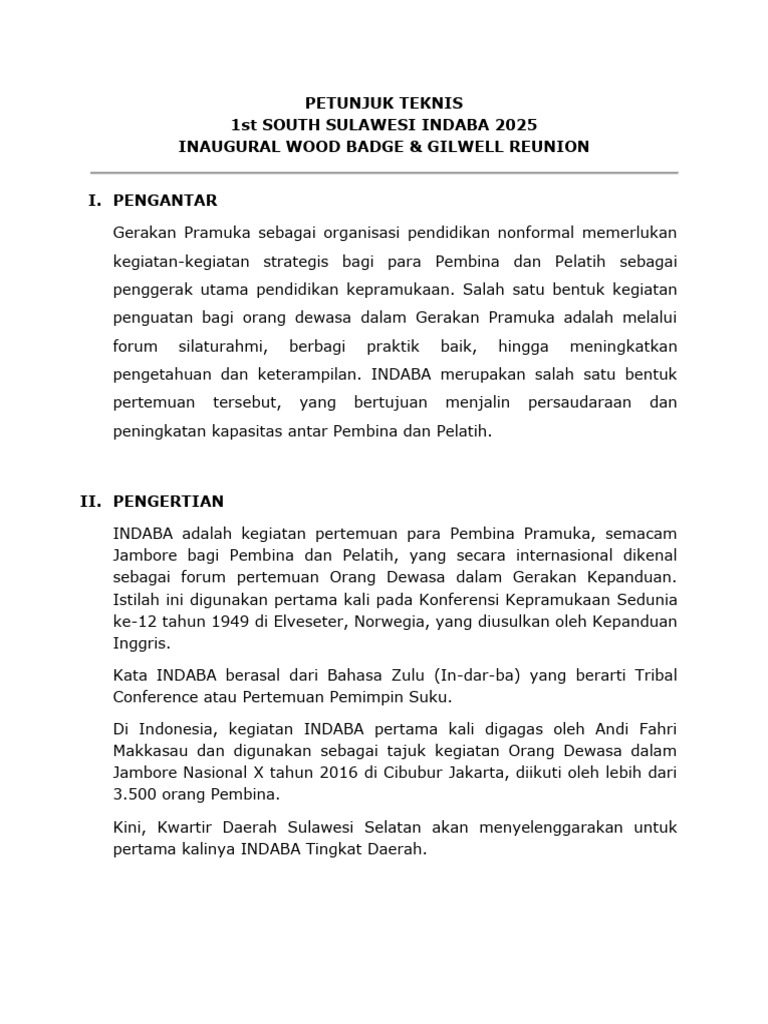 Juknis Final Indaba Ss 2025 Siap Edar | PDF
